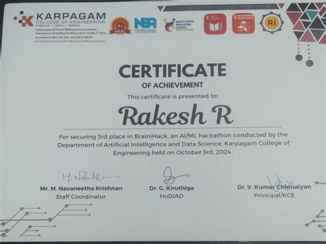 Rakesh R On Linkedin Ai Machinelearning Hackathon Lifelonglearning