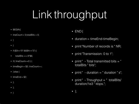 tracing and awk in ns2 ppt