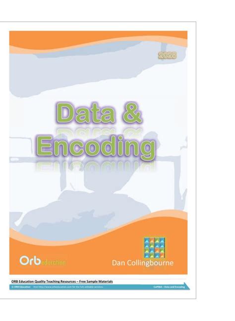 Data And Encoding 2025 Yrs 7 8 Orb Education Australia