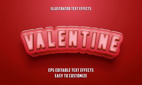 Valentines Day Editable Text Effect Graphic By Aiartsshop · Creative Fabrica