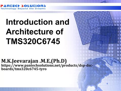 Introduction To Tms C Dsp PPT Operating Systems Computer Software And Applications