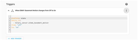 using elk motion to trigger zwave switch configuration home