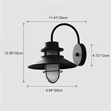 Waterproof Vintage Industrial Led Outdoor Black Wall Sconces Lighting