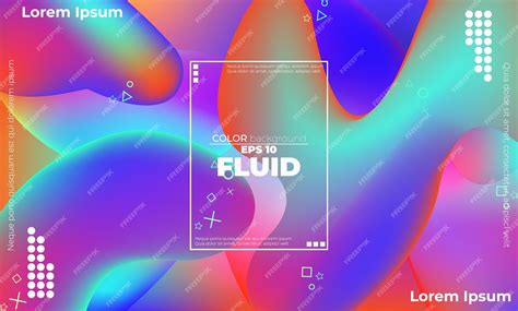 Premium Vector Colorful Fluid Shape Gradient Background