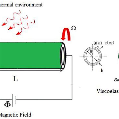 Schematics Of A Rotary Magneto Viscoelastic Functionally Graded Download Scientific Diagram