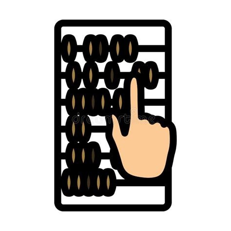 Abacus Icon Stock Vector Illustration Of Lineart Count 238513217