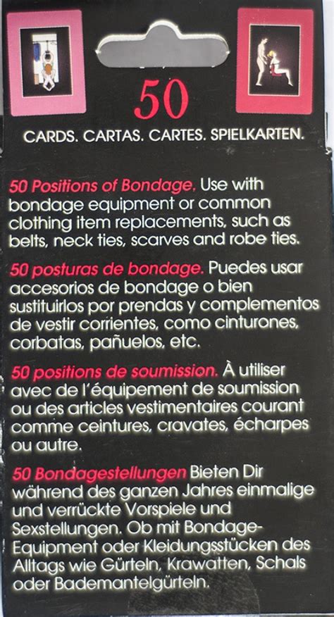 50 Positions Of Bondage Cards Cartes