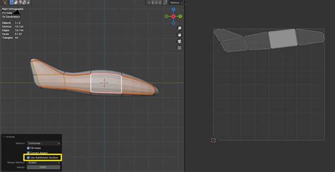 Texturing Uv Unwrap Tick Box Use Subdivision Surface Blender