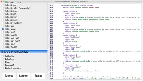 Code Master Blog Glimmer Syntax Highlighting Text Widget Meta Sample And Hello Sash Form
