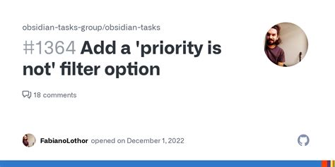 add a priority is not filter option · issue 1364 · obsidian tasks