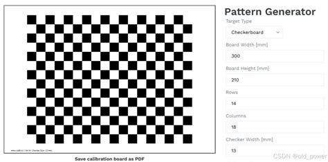 Opencv相机标定：通过棋盘格计算相机内参矩阵和畸变系数 Csdn博客