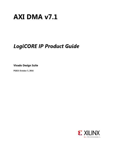 pg021 axi dma pdf input output computer engineering