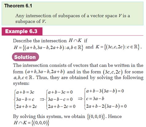Section Unit 6 Intersection And Sum Of Subspaces Mathematics Reb