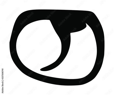 Trigger Of Gun Vector Silhouette Illustration Isolated On White Background Rifle Trigger