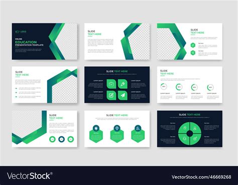 Online Education Or Learning Powepoint Royalty Free Vector