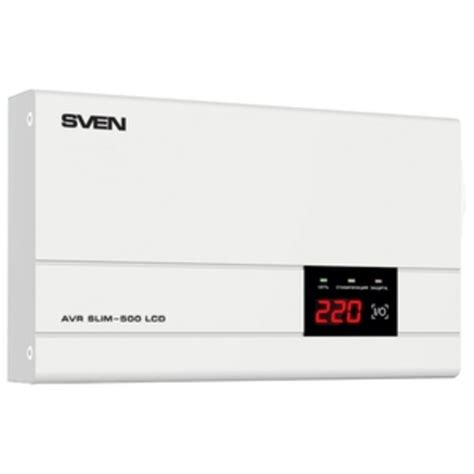 SVEN AVR SLIM-500 LCD стабилизатор напряжения купить в Минске, цена