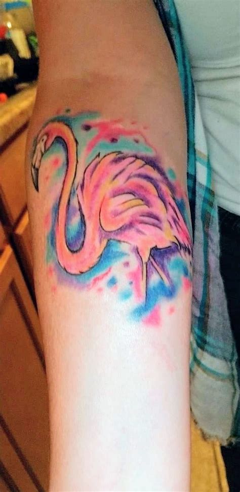 Watercolor Flamingo Tattoo Flamingo Tattoo Tattoos Tattoo Designs