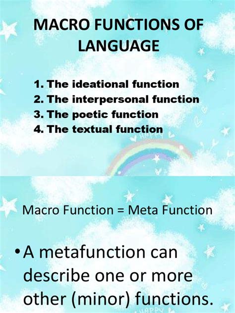 Macro Functions Of Language Pdf