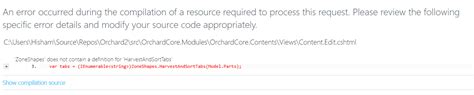 Unable To Create Or Edit Content · Issue 3714 · Orchardcmsorchardcore
