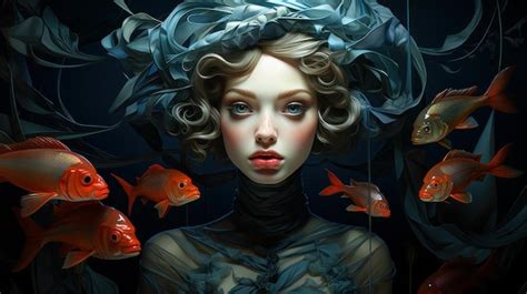 Premium AI Image Mermaid Underwater