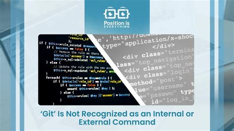 ‘git Is Not Recognized As An Internal Or External Command Operable