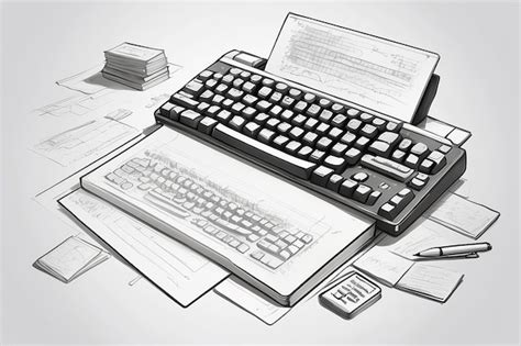 Code Typing Concept Illustration Premium AI Generated Image