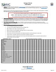Form OS SS 4 Download Fillable PDF Or Fill Online Salvage Vehicle Information New Jersey