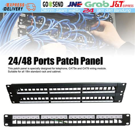 Promo Panel Patch Port Lan Ethernet Cable Adapter Frame Untuk Dinding Ports Kota