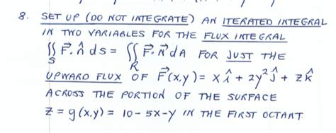 Solved 8 Set Up Do Not Integrate An Iterated Integral In
