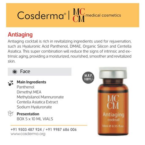 Antiaging Mccm Box 5x10 Ml Vials At Rs 10891 In Mumbai Id 2851802081497
