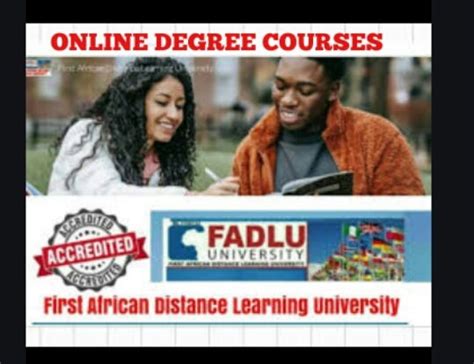 Introducing The First African Distance Learning University A