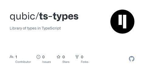 Github Qubicts Types Library Of Types In Typescript