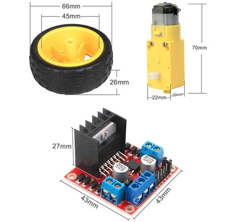 Smart Car Parts Kit For Arduino RobotShop
