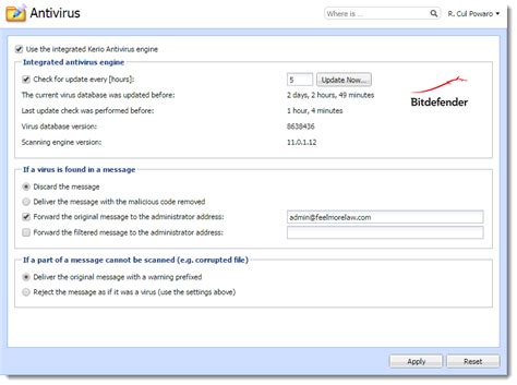 Configuring Antivirus Protection In Kerio Connect Kerioconnect