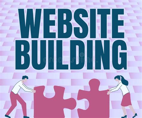 Conceptual Caption Website Building Internet Concept Site Is