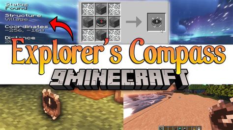 Explorer S Compass Mod Locate Structures Anywhere In The World Mc Mod Net