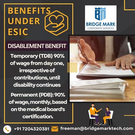 Esi Benefit On Disablement Bridgemark Corporate Services