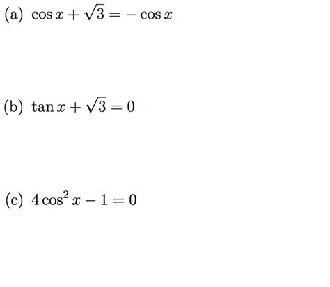 Solved 3 Solve The Equation Chegg Com