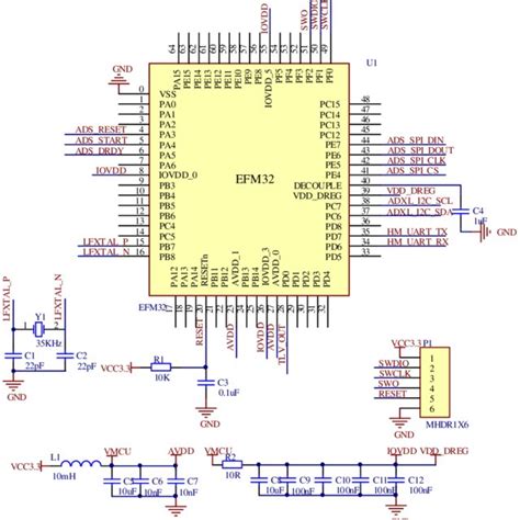 The Circuit Diagram Of Ads1292 Download Scientific Diagram