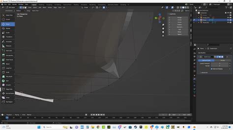 this vertex isnt subdividing with the rest of the mesh how do i fix r blenderhelp