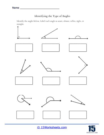 Naming Angles Worksheet Grade 3