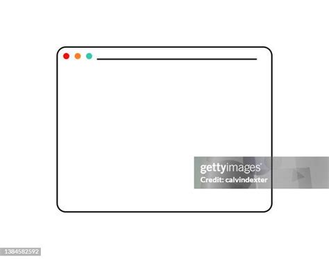 Web Browser Design With Editable Strokes High Res Vector Graphic Getty Images