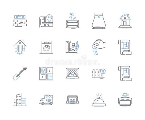 Refinishing Line Icons Collection Renewal Restoration Rejuvenation