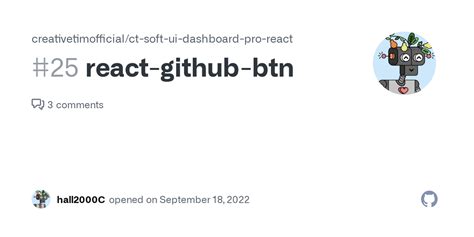 React Github Btn Issue Creativetimofficial Ct Soft Ui Dashboard Pro React GitHub