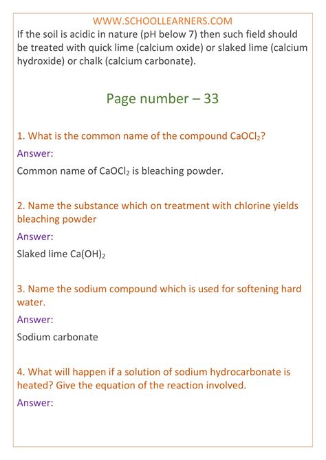 NCERT Solutions For Class Science Chapter Acids Bases And Salt Schoollearners