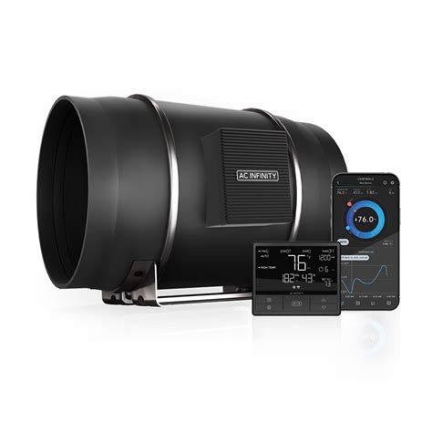 Ac Infinity Cloudline Pro T10 Quiet Inline Duct Fan System With