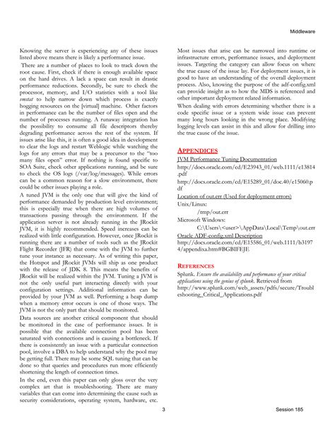 Oracle Soa Suite 11g Troubleshooting Methodology Whitepaper Pdf
