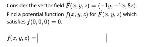 solved consider the vector field