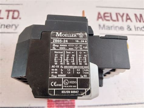 Moeller Zb65 24 Thermal Overload Relay 1624a Aeliya Marine