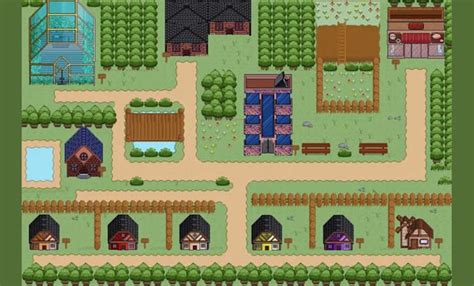 Top Down 2d Pixel Art Tileset Game Map Character Animation Sprite